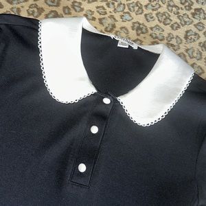 Unique Vintage | Tops | Unique Vintage Pinup Retro Peter Pan Collared ...